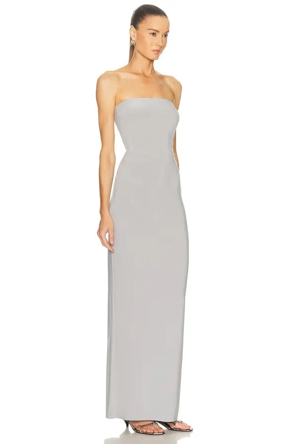 Norma Kamali Strapless Long Dress