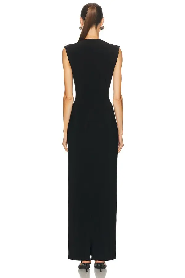 Norma Kamali X Lifestyle Sleeveless Long Dress - Black