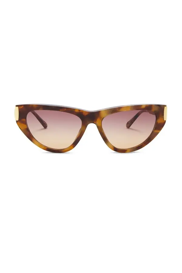 Chloé Holly Cat Eye Sunglasses - Havana & Brown