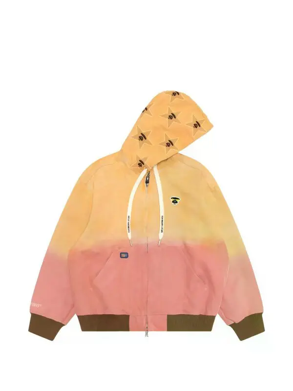 AAPE BY *A BATHING APE Logo-patch Hoodie - Orange
