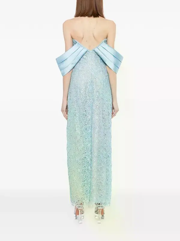 SAIID KOBEISY Guipure Midi Dress