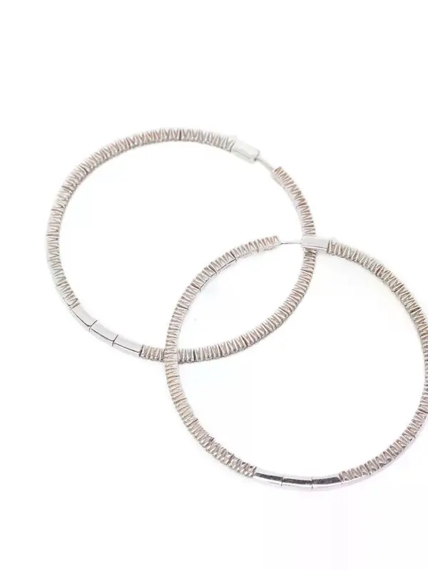 REWIND VINTAGE AFFAIRS Pavé Hoop Earrings
