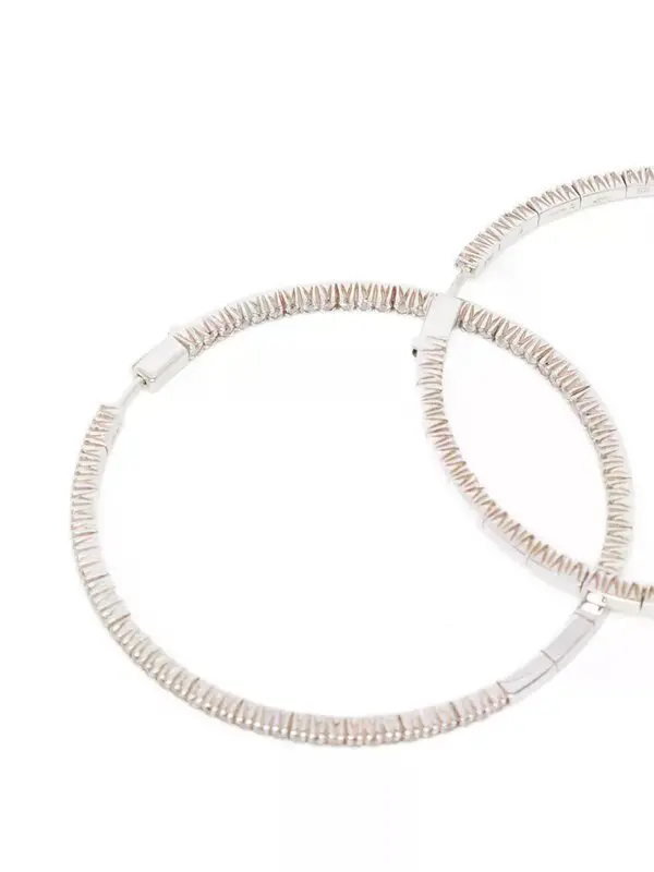 REWIND VINTAGE AFFAIRS Pavé Hoop Earrings