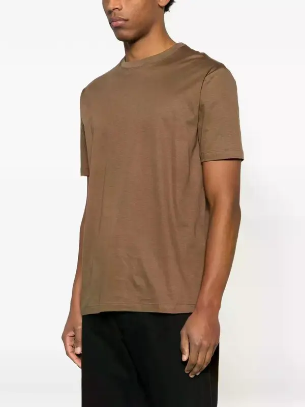 Kiton Crew-neck T-shirt - Brown