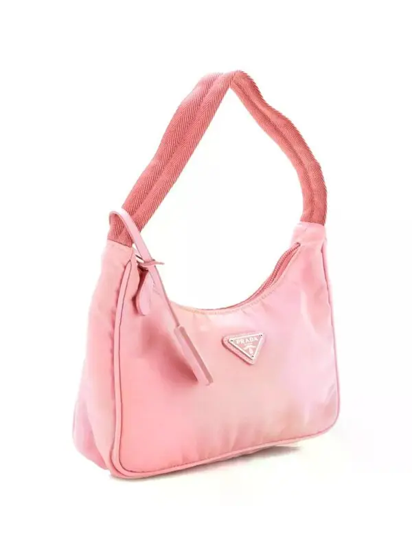Prada Re-edition 2000 Tessuto Mini Hobo Bag - Pink
