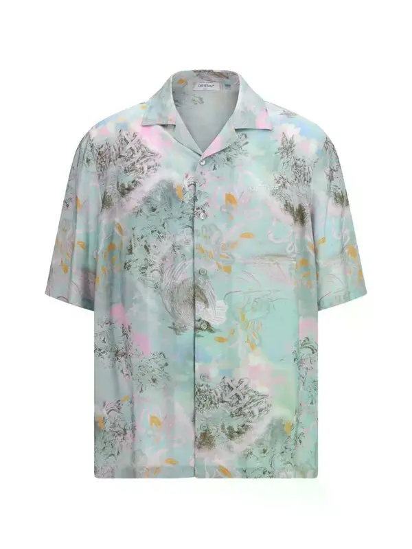 Off-White Printed Bowling Shirt