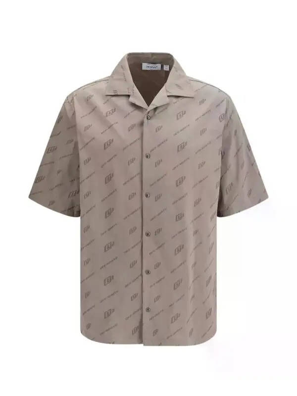 Off-White Jacquard Bowling Shirt - Neutrals