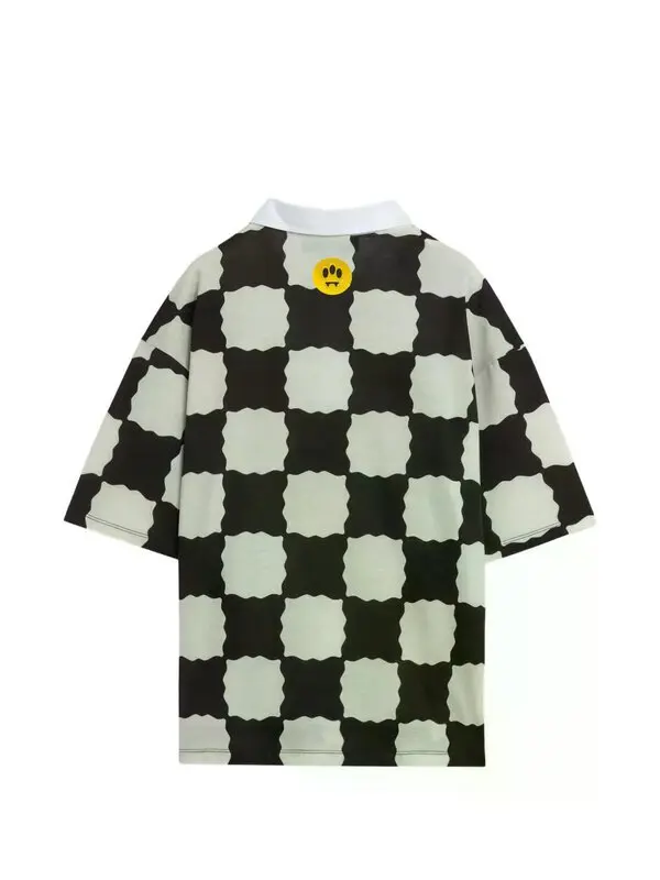 BARROW Chequered Short-sleeve Polo Shirt