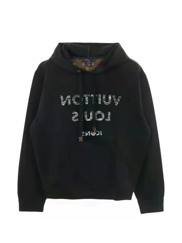 LOUIS VUITTON Long Sleeve Hoodie - Black