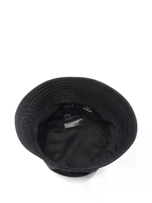 Prada 2010s Triangle Logo Bucket Hat
