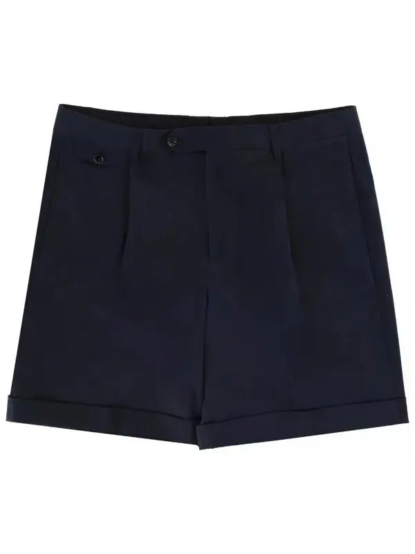 LARDINI Pleated Cuffed Trousers