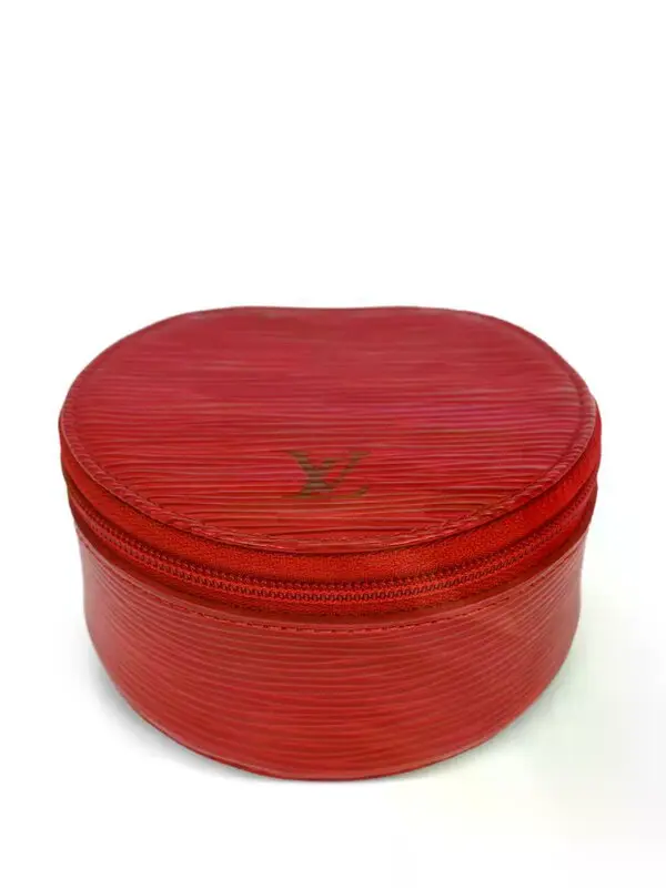 LOUIS VUITTON 1990-2000s Textured-leather Jewelry Case - Red
