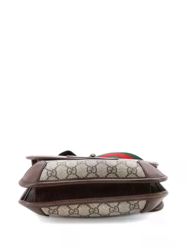 Gucci Neo Vintage Flap Messenger Gg Coated Canvas Small - Brown
