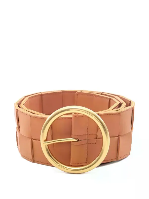 Bottega Veneta 2010s Maxi Intrecciato Belt - Neutrals