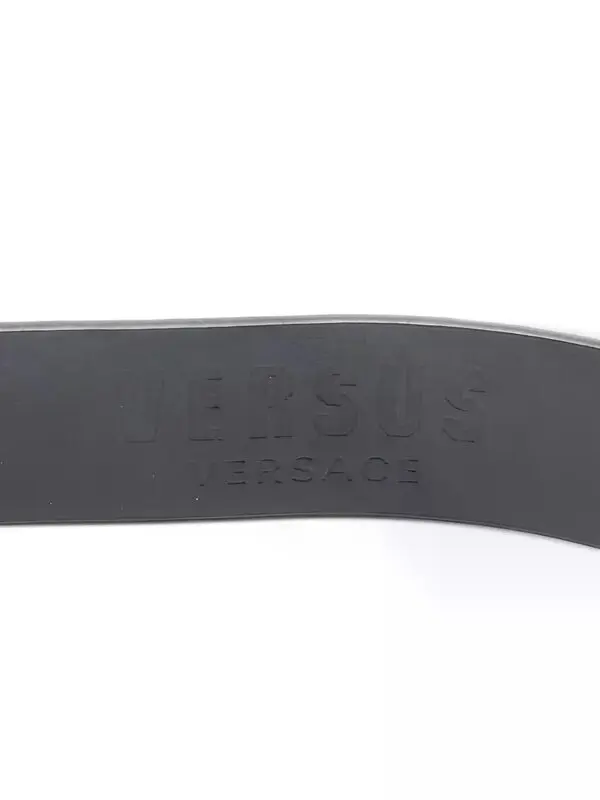 Versace 2000s Medusa-plaque Leather Belt