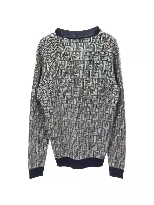 Fendi Ff Logo V-neck Cardigan