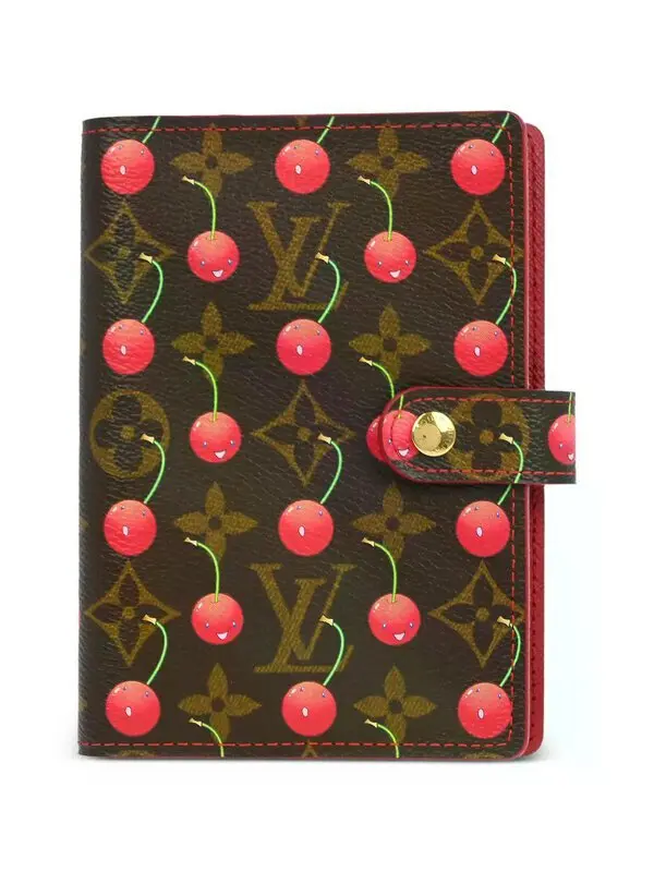 LOUIS VUITTON 2005 Cherry-print Notebook Cover