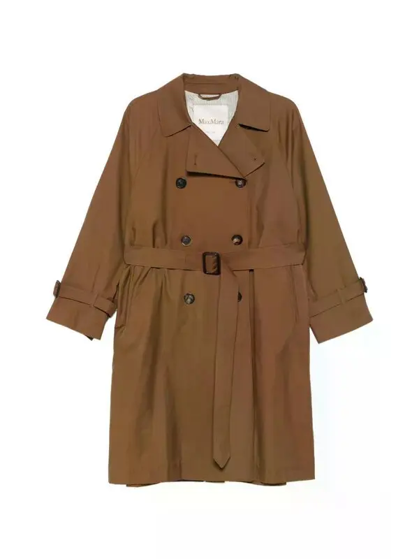 Max Mara Double-breasted Belted Coat - Brown