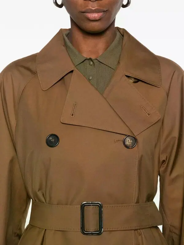 Max Mara Double-breasted Belted Coat - Brown