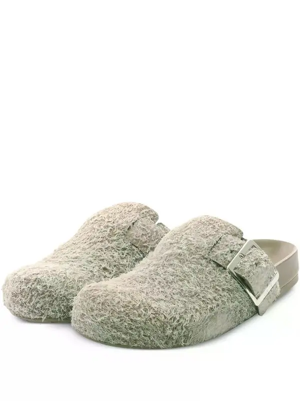 Loewe Brushed Buckle Mule - Neutrals