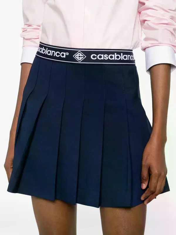 Casablanca Logo Waistband Mini Skirt