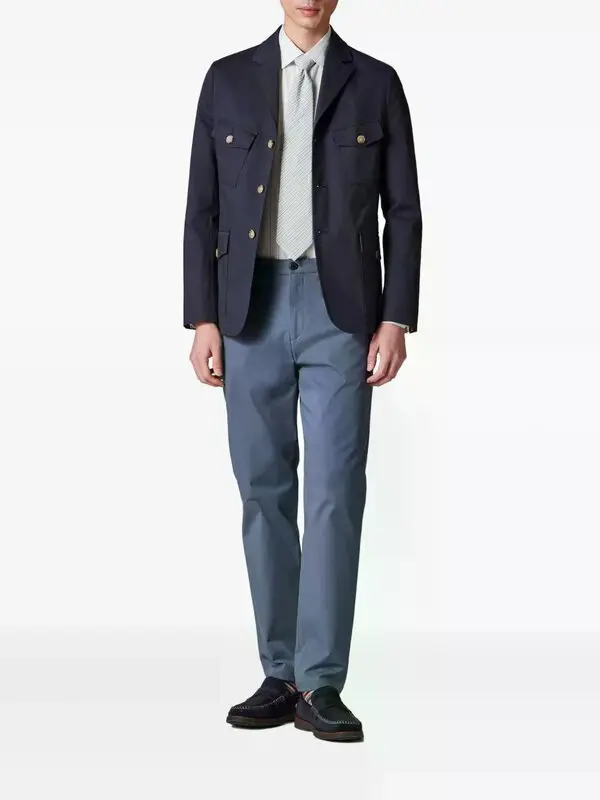 Paul Smith Button-fly Organic Cotton-blend Trousers