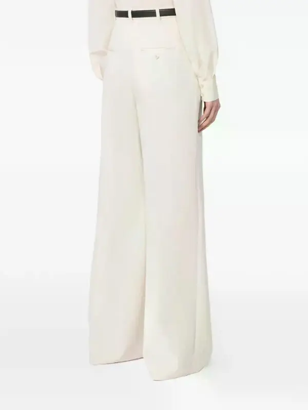 Max Mara Belted Wide Leg Trousers - Neutrals