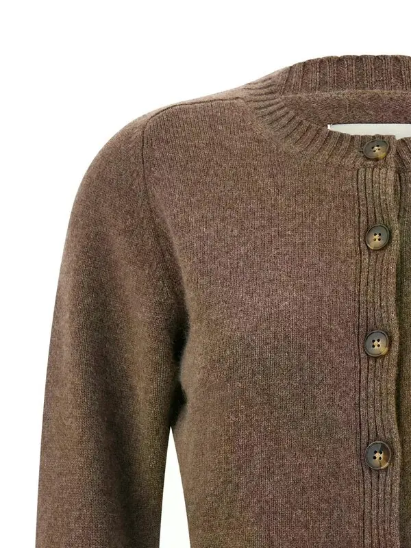Loulou De Saison Logo-embroidered Cardigan - Brown