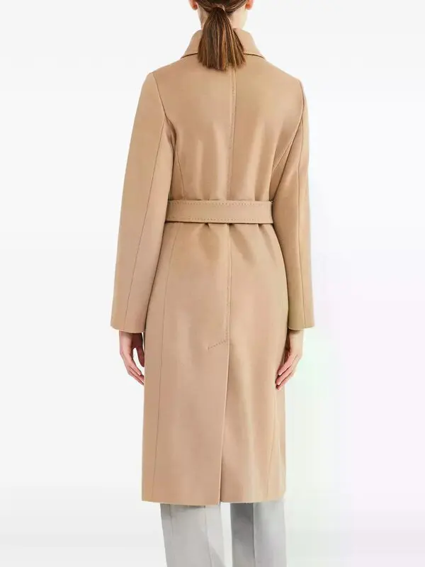 Max Mara Belted Wool Coat - Neutrals