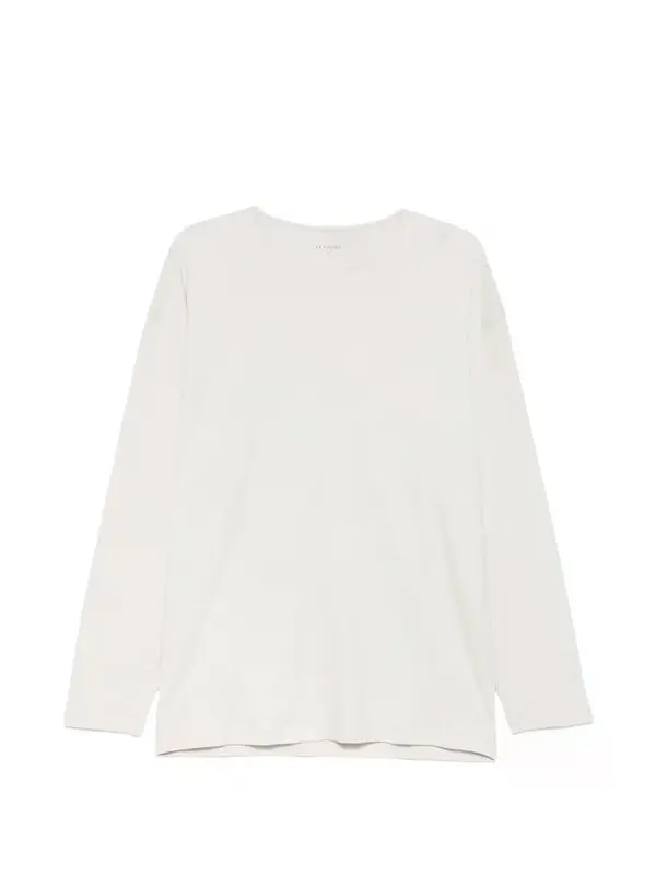 LEMAIRE Long-sleeved T-shirt In Cotton Silk - Neutrals