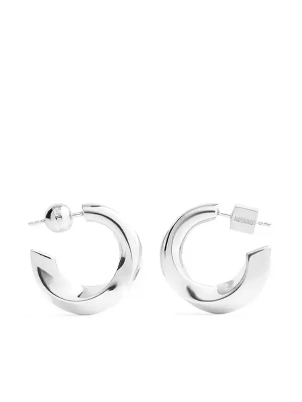 Jacquemus Half-hoop Earrings - Silver