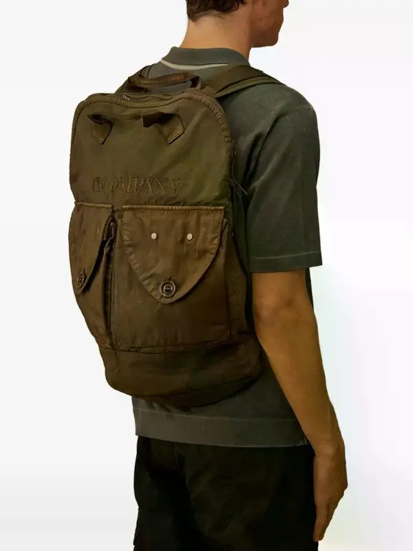 C.P. COMPANY Embossed-logo Front-pocket Backpack