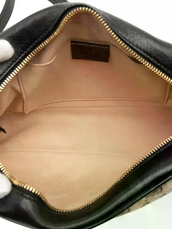Gucci Small Gg Marmont Matelassé Canvas And Leather Crossbody Bag - Brown