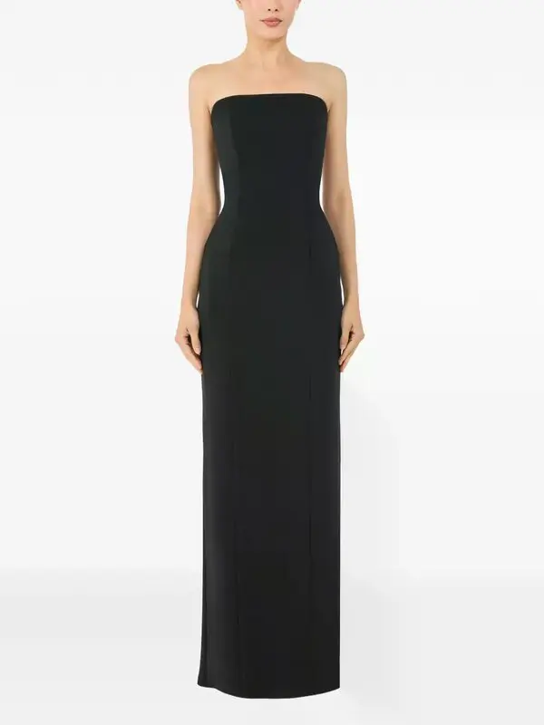 Jenny Packham Estelle Strapless Maxi Dress - Black