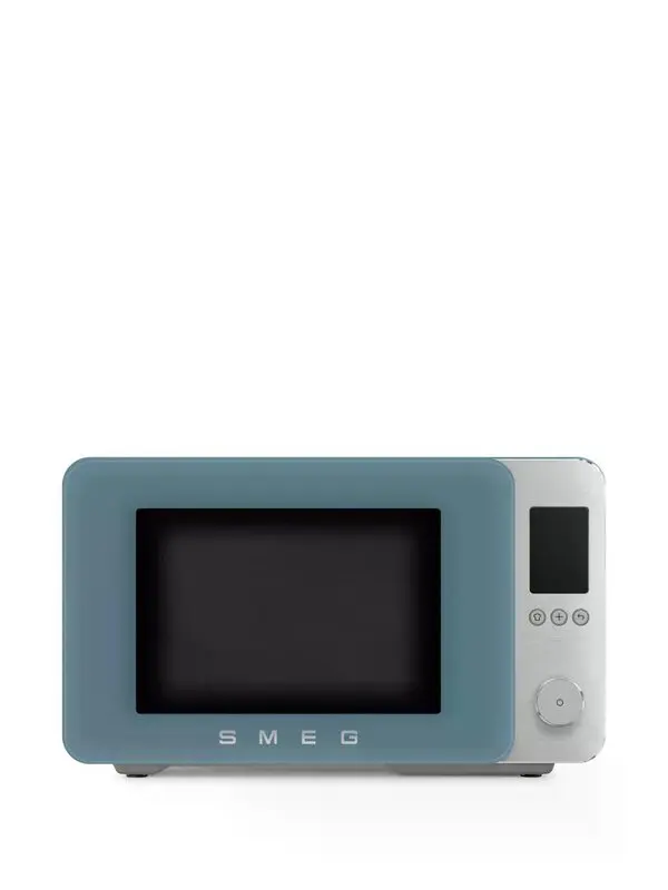 SMEG Logo-print Microwave - Blue