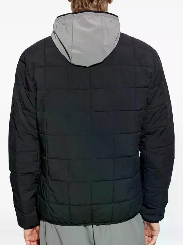 EA7 Logo-patch Quilted Jacket - Black