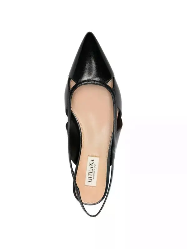 ARTEANA Cut-out Slingback Pumps - Black