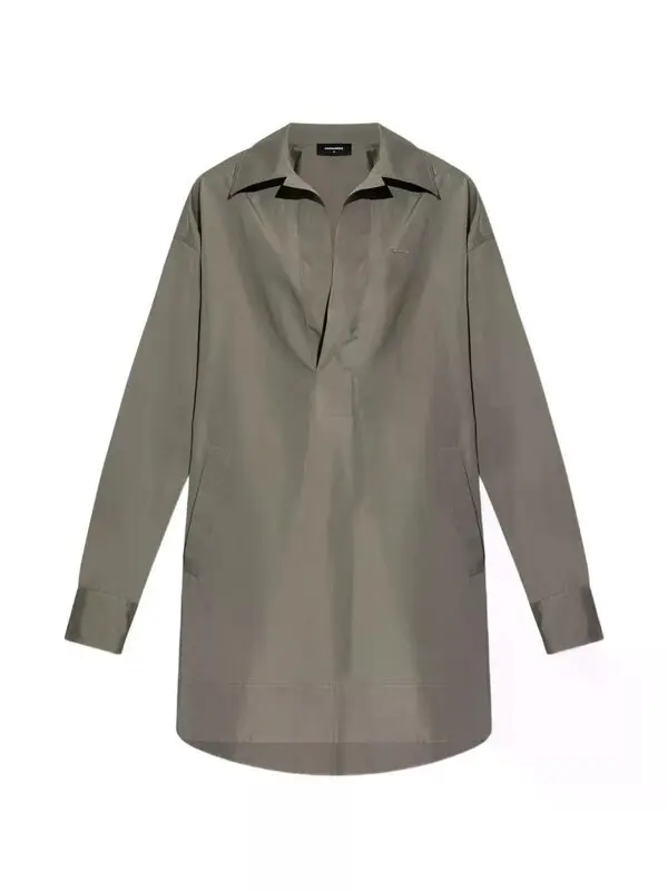 Dsquared2 Wingtrip Collar Mini Dress - Grey