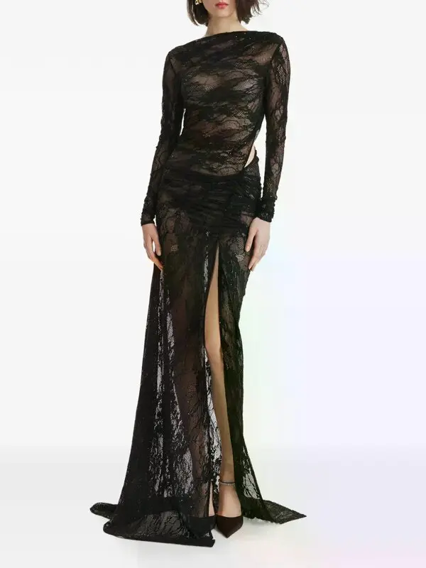2310 STUDIO Lace Cut-out Maxi Dress