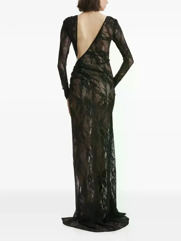 2310 STUDIO Lace Cut-out Maxi Dress