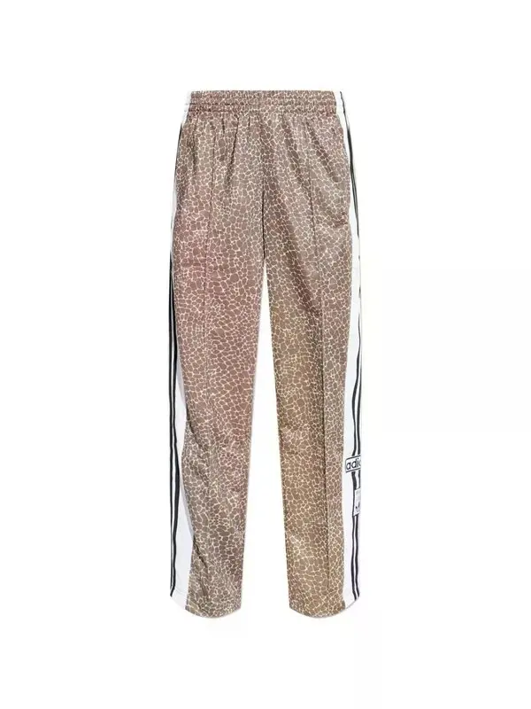 Adidas Print Stripe Trousers - Brown