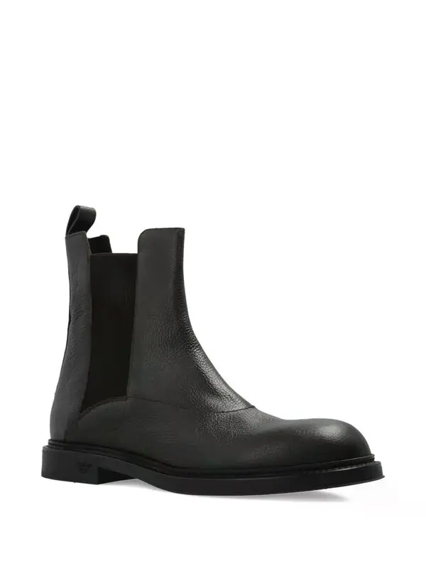 Emporio Armani Leather Chelsea Boots