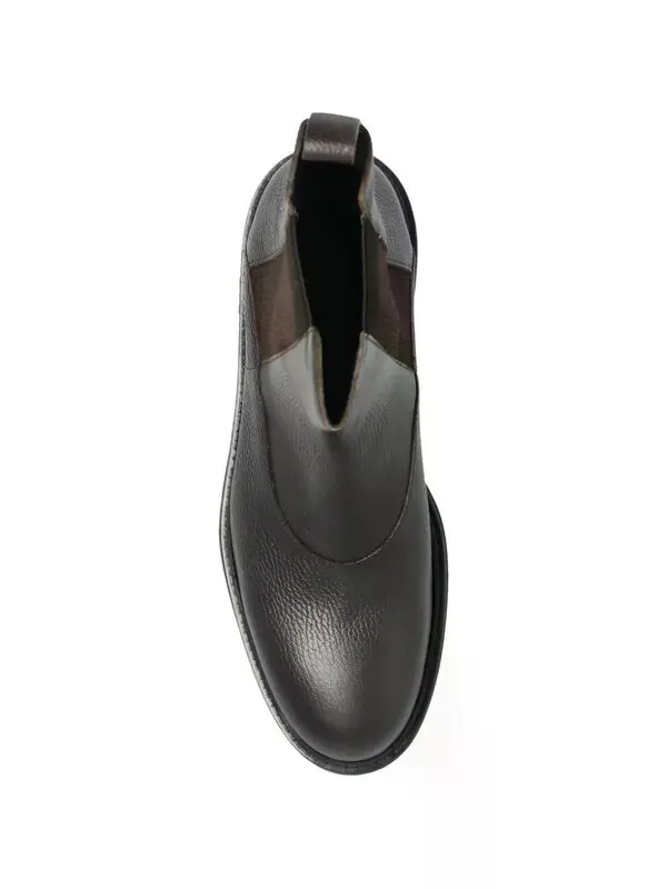 Emporio Armani Leather Chelsea Boots