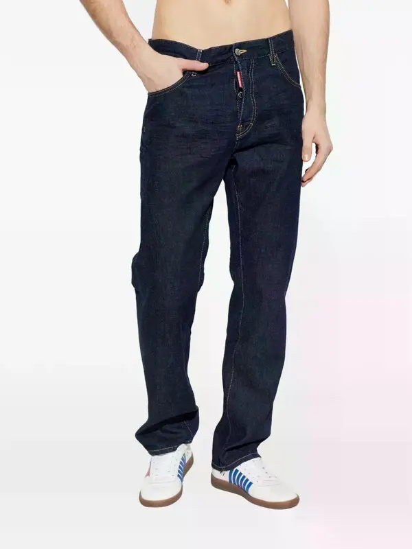 Dsquared2 642 Straight Leg Jeans - Blue