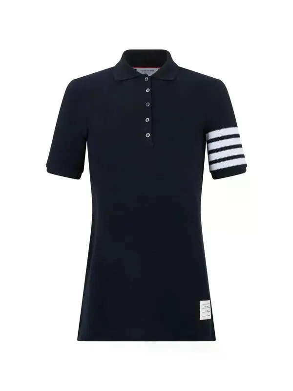 Thom Browne Textured Piqué Polo Dress - Blue