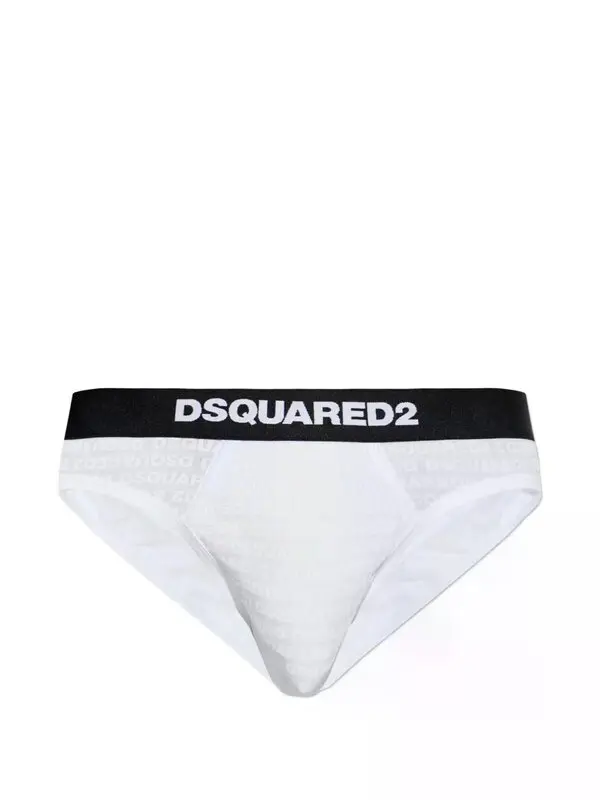 Dsquared2 Logo-print Waistband Briefs - White