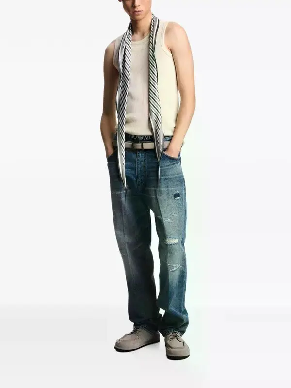 Emporio Armani Distressed Jeans