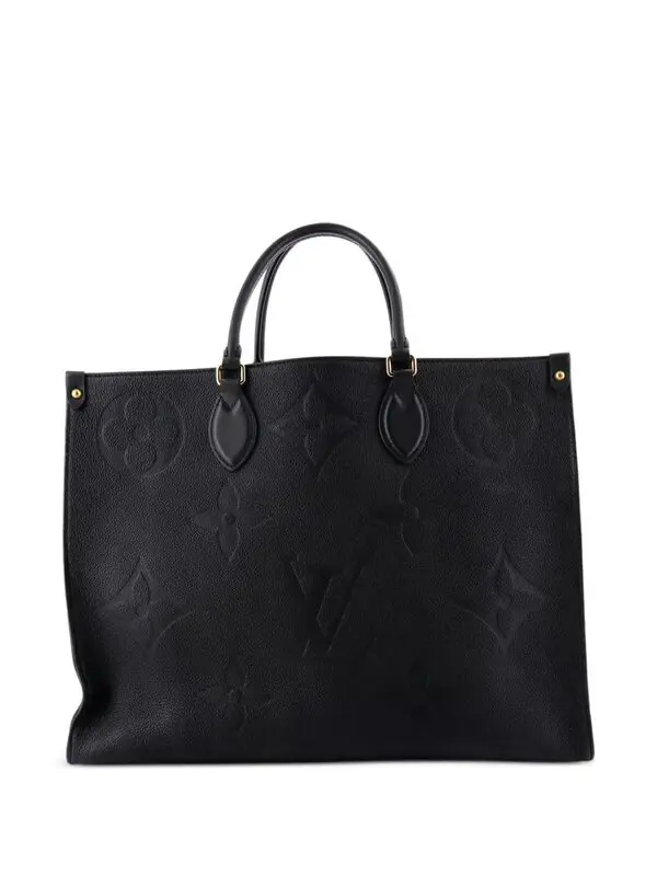 LOUIS VUITTON Onthego Monogram Empreinte Giant Gm Tote Bag - Black