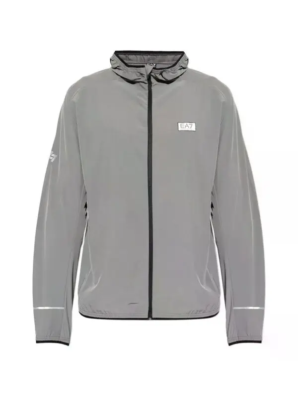 EA7 Hooded Lightweight Jacket - Grey