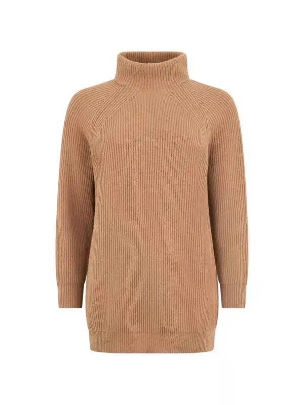 MOORER Ribbed Knit Turtleneck Sweater